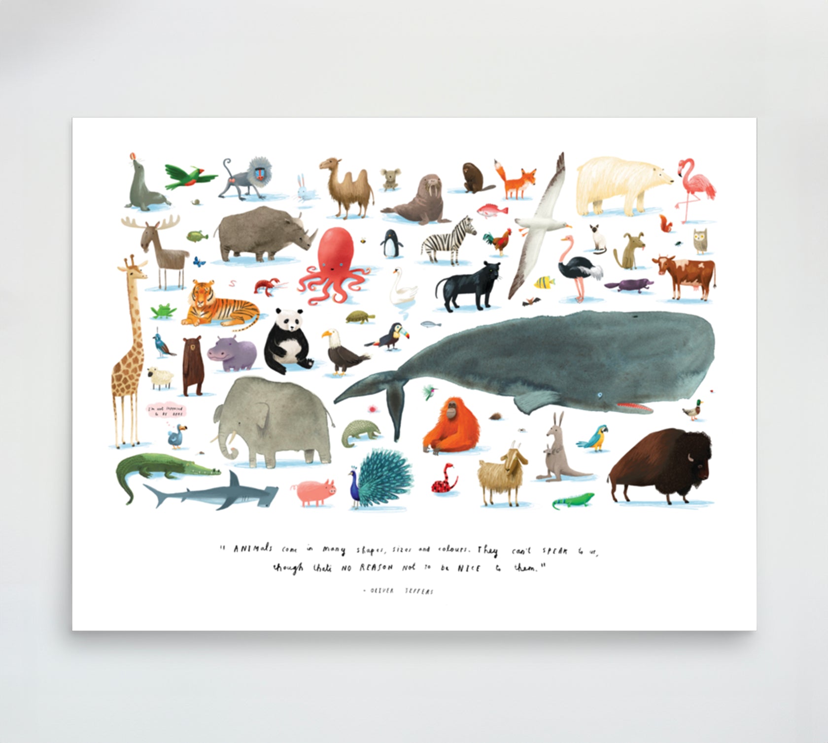 'The Animals' Art Poster – Oliver Jeffers: Objects + Prints