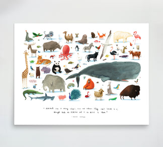 'The Animals' Art Poster – Oliver Jeffers: Objects + Prints